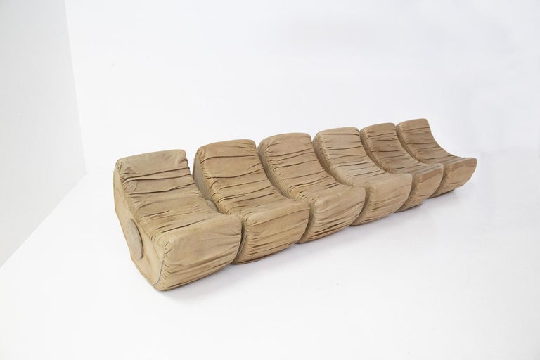 Rare Sofa prototype by Marzio Cecchi Model Serpente with certificate ...