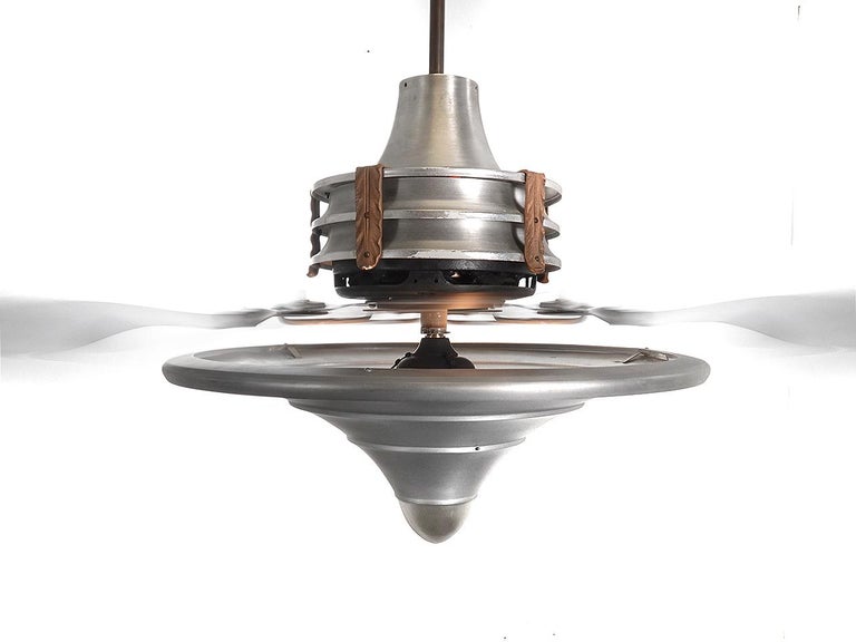 Rare Levelle 'Birdwing' Ornate Retractable Blade Fan For Sale at ...