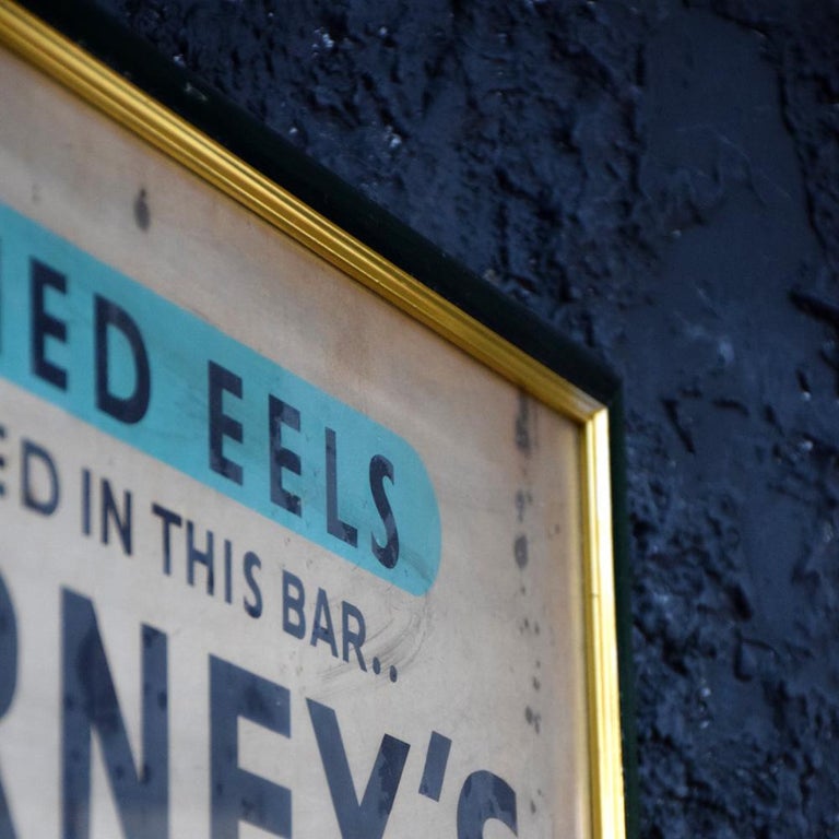 Rare Lithograph Barneys of Aldgate Jellied Eels Advertising Sign at ...