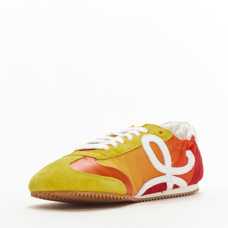 rare LOEWE Flow sunset red yellow gradient low top runner sneaker EU37 ...