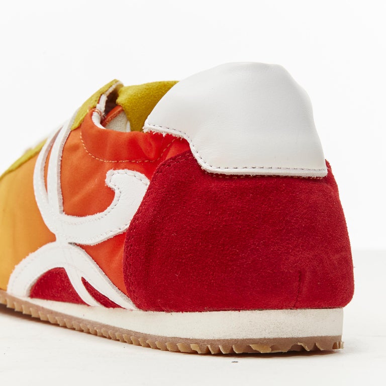 rare LOEWE Flow sunset red yellow gradient low top runner sneaker EU37 ...