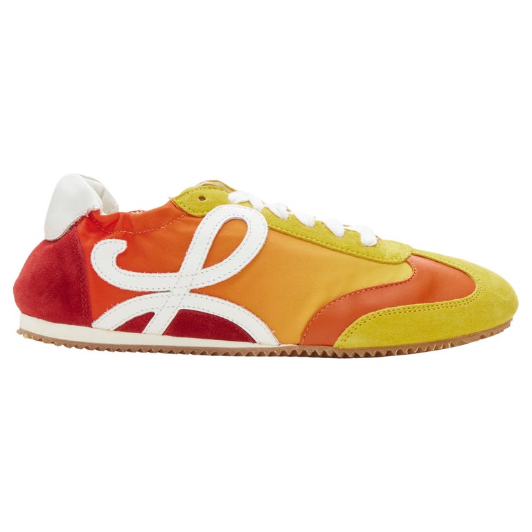 rare LOEWE Flow sunset red yellow gradient low top runner sneaker EU37 ...