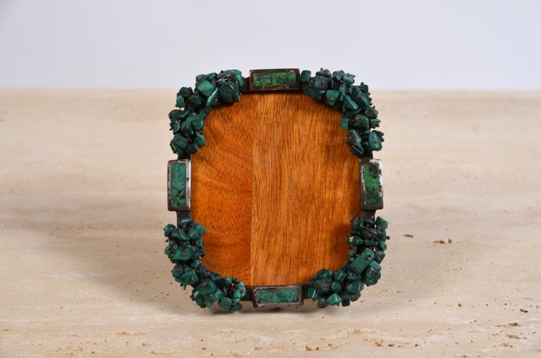 Rare Los Castillos Carved Malachite Picture Frame at 1stDibs