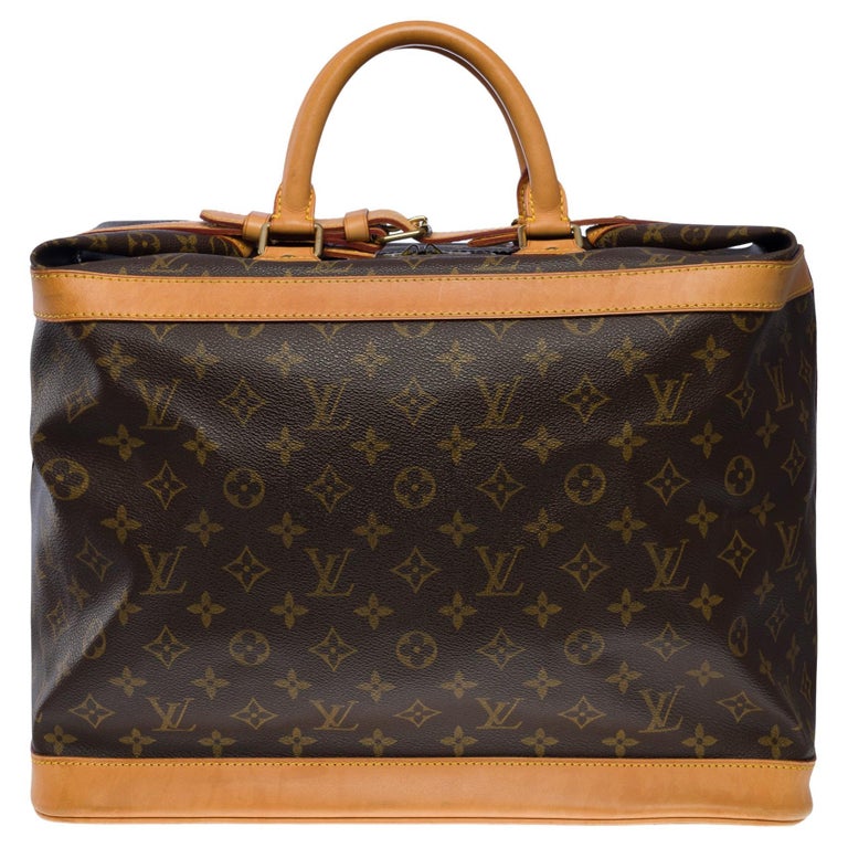 Rare Louis Vuitton 'Cruiser" Travel bag in brown Monogram canvas, gold ...