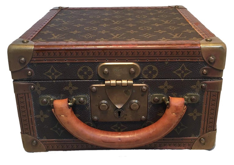 RARE Louis Vuitton Custom Monogram Square Travel Jewelry Case with 4 ...