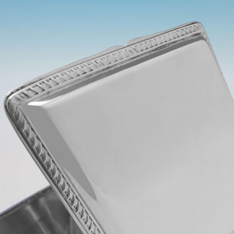 Rare Lozenge Shape Victorian Sterling Silver Biscuit Box Heath and ...