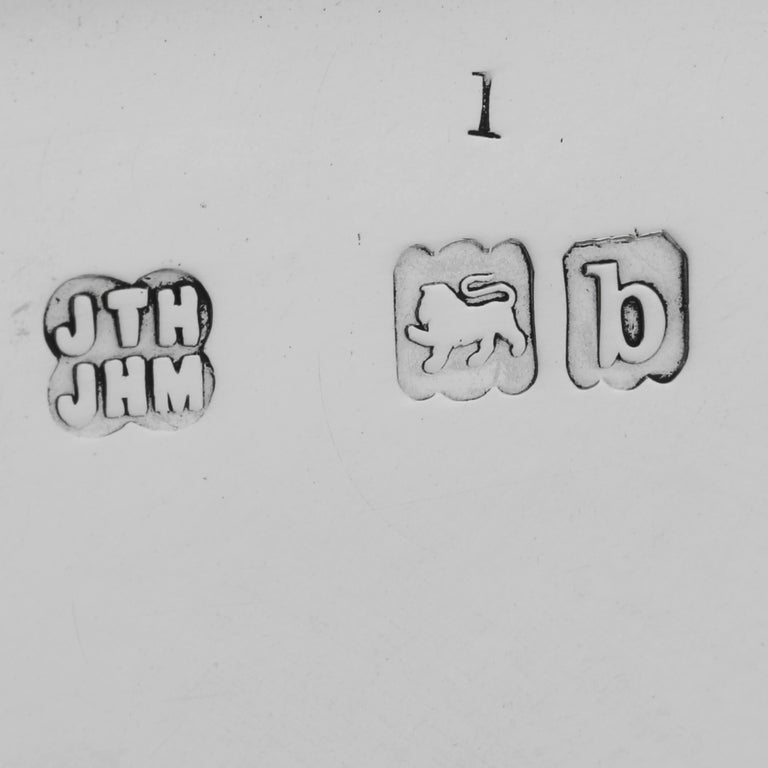 Rare Lozenge Shape Victorian Sterling Silver Biscuit Box Heath and ...