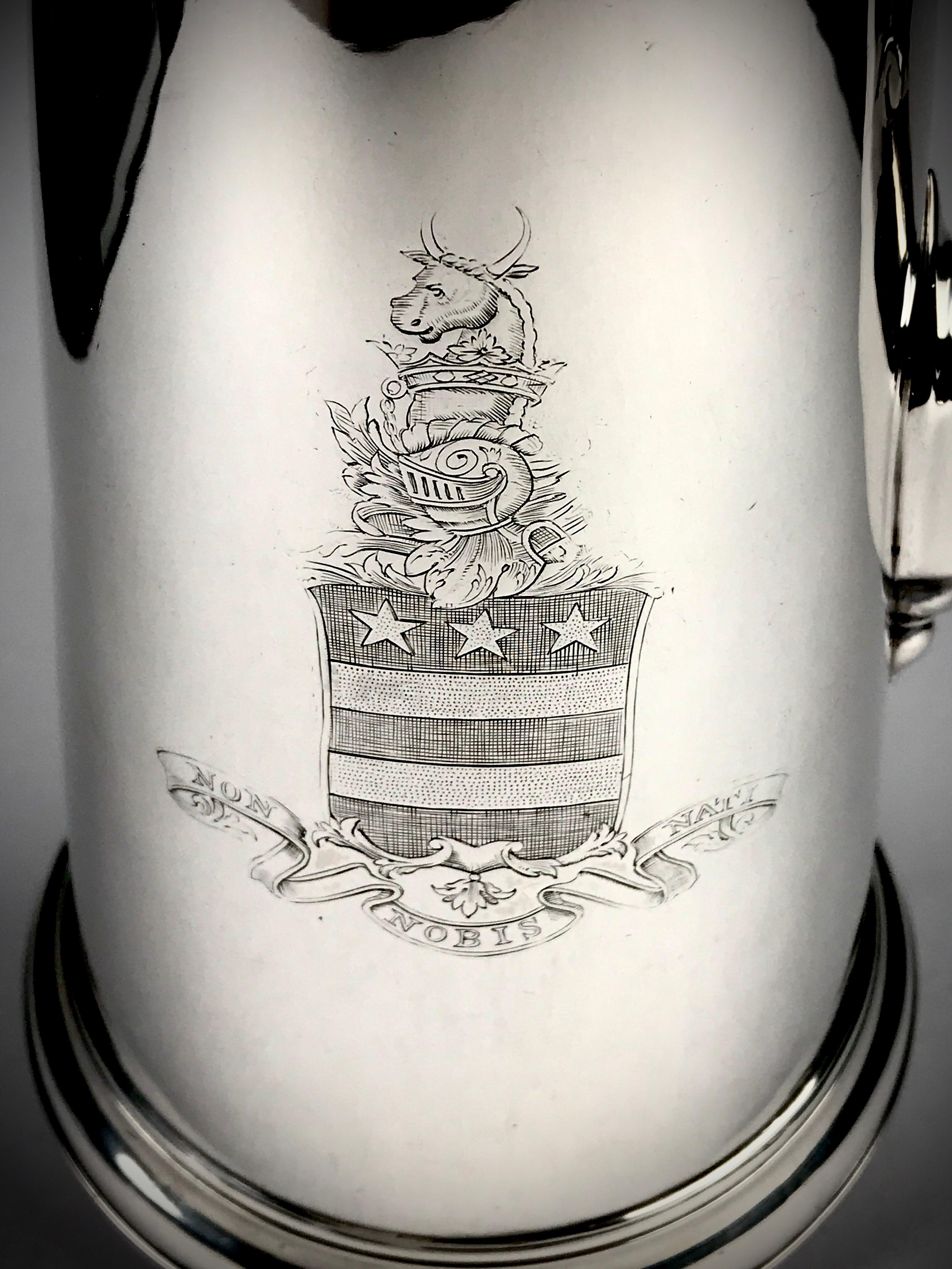 Rare Magnificent Queen Anne Coffee Pot Sterling Silver, London, 1714 ...
