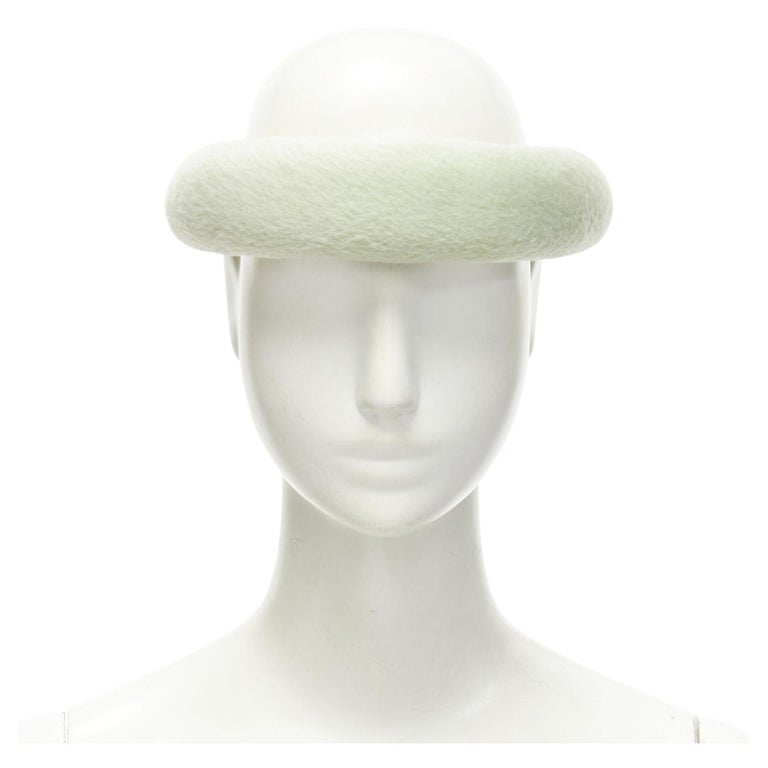 rare MARC JACOBS Stephen Jones 2008 light green wool funky padded ...