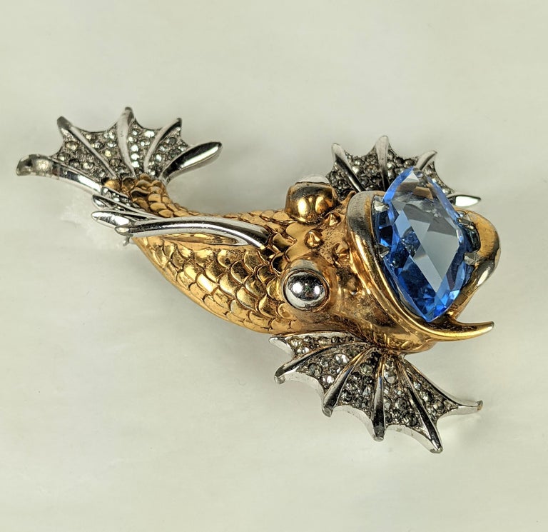 Rare Marcel Boucher Rock Fish Brooch For Sale at 1stDibs