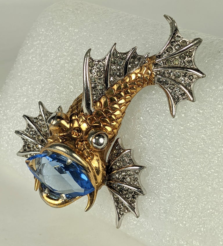 Rare Marcel Boucher Rock Fish Brooch For Sale at 1stDibs