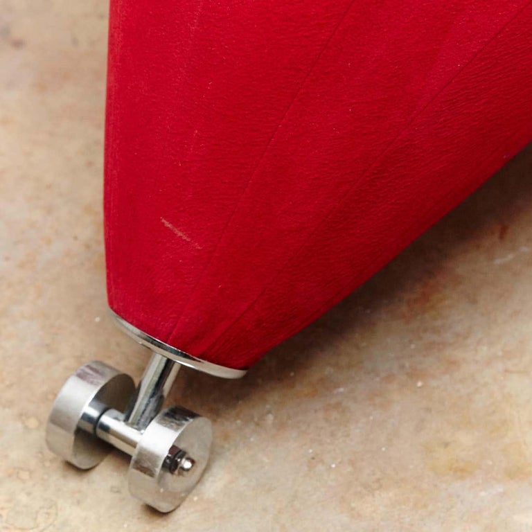 Rare Masanori Umeda Getsuen Lily Red Easy Chair by Edra, circa 1990 For ...