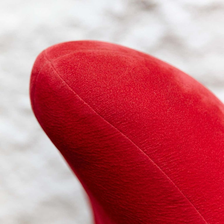 Rare Masanori Umeda Getsuen Lily Red Easy Chair by Edra, circa 1990 For ...