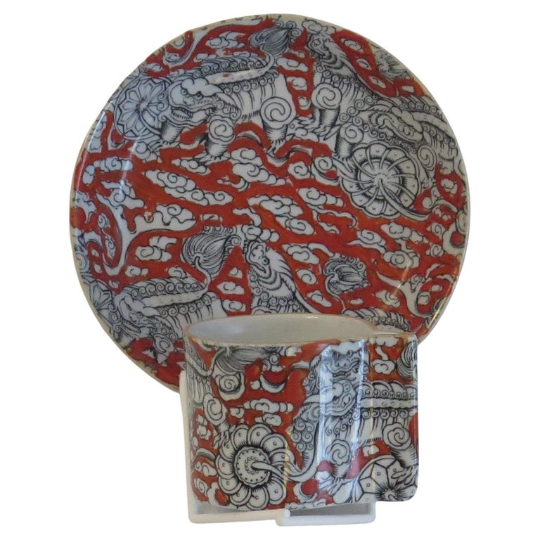 Rare Mason's Ironstone Coffee Can and Saucer in Bandana Pattern, circa ...