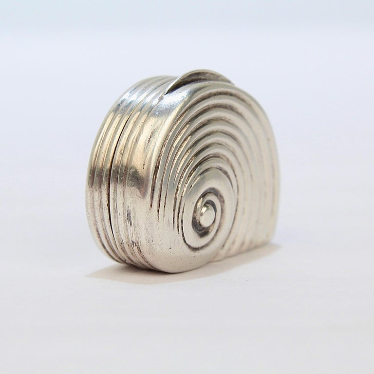 Rare Matthew Linwood Georgian English Sterling Silver Snail Form ...