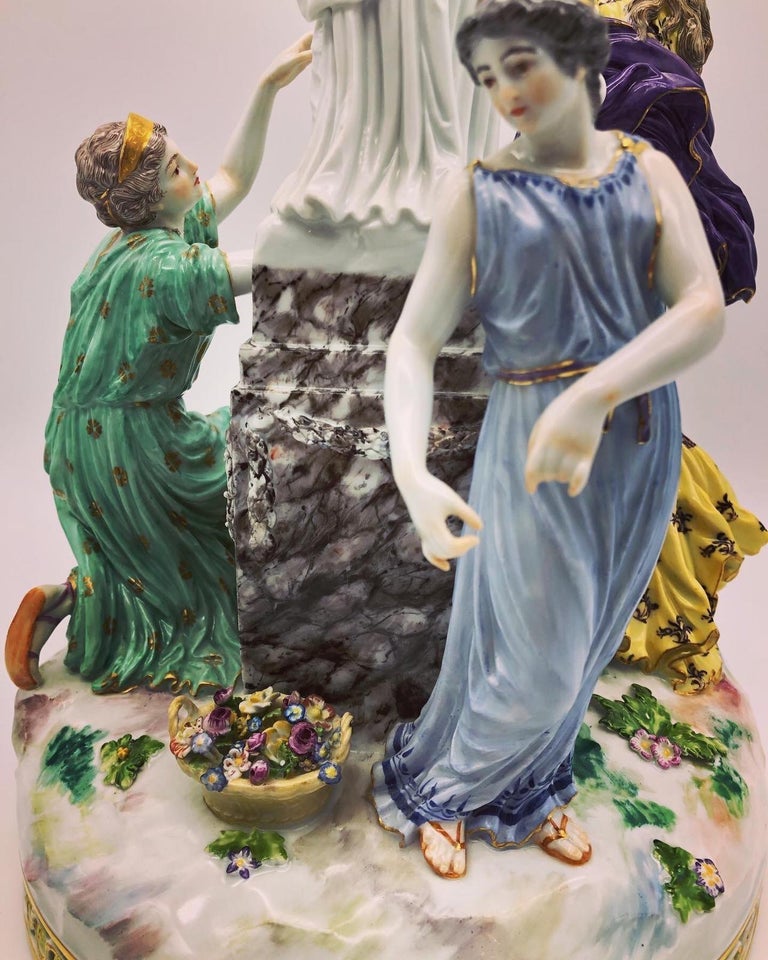 Rare Meissen Figures Group Porcelain Victims of Loyalty L9 For Sale at ...
