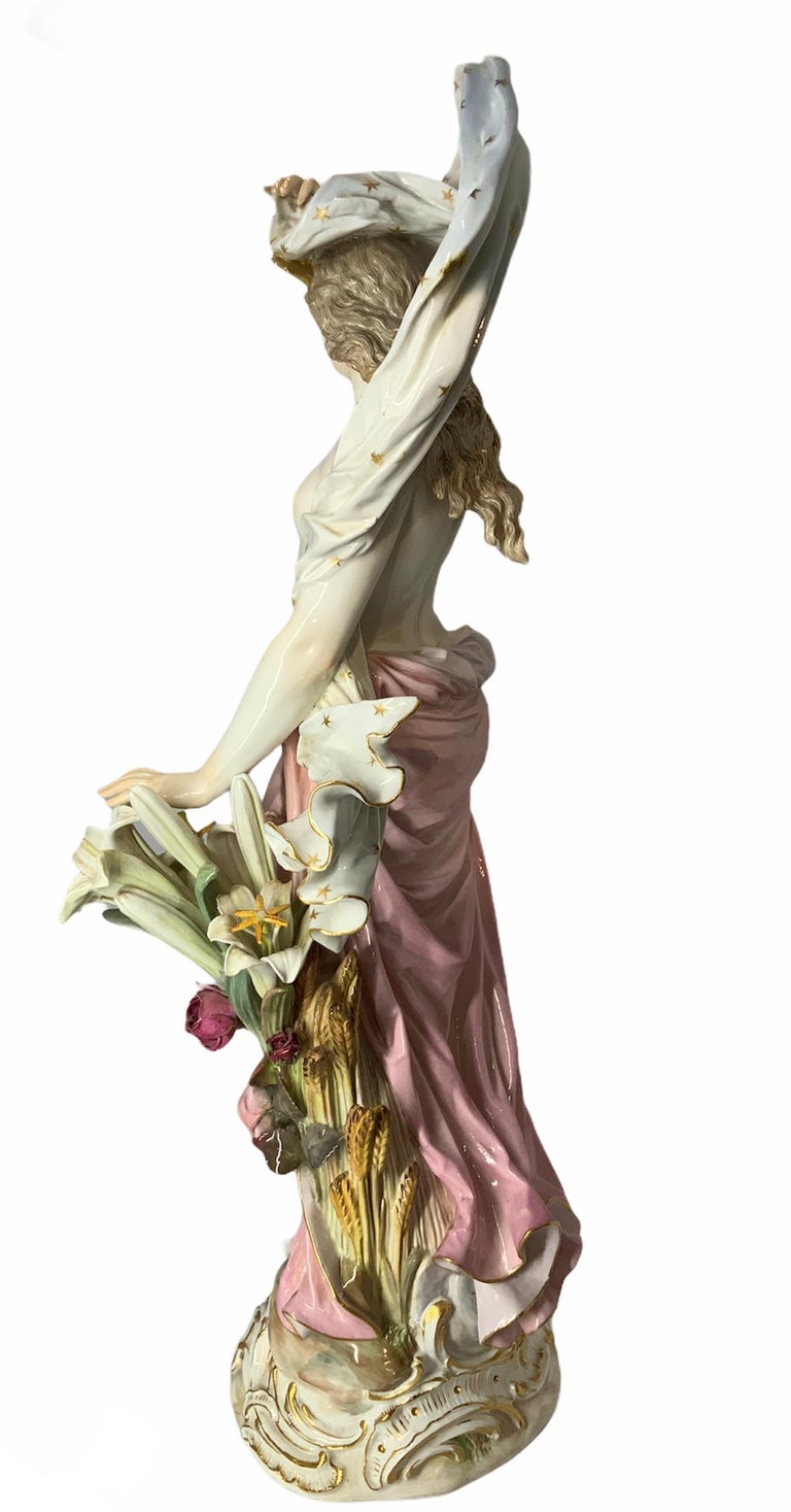 Rare Meissen Porcelain Iris Goddess Sculpture at 1stDibs | iris statue ...