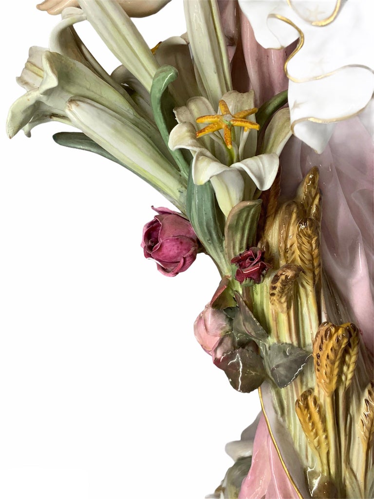 Rare Meissen Porcelain Iris Goddess Sculpture at 1stDibs | iris statue ...