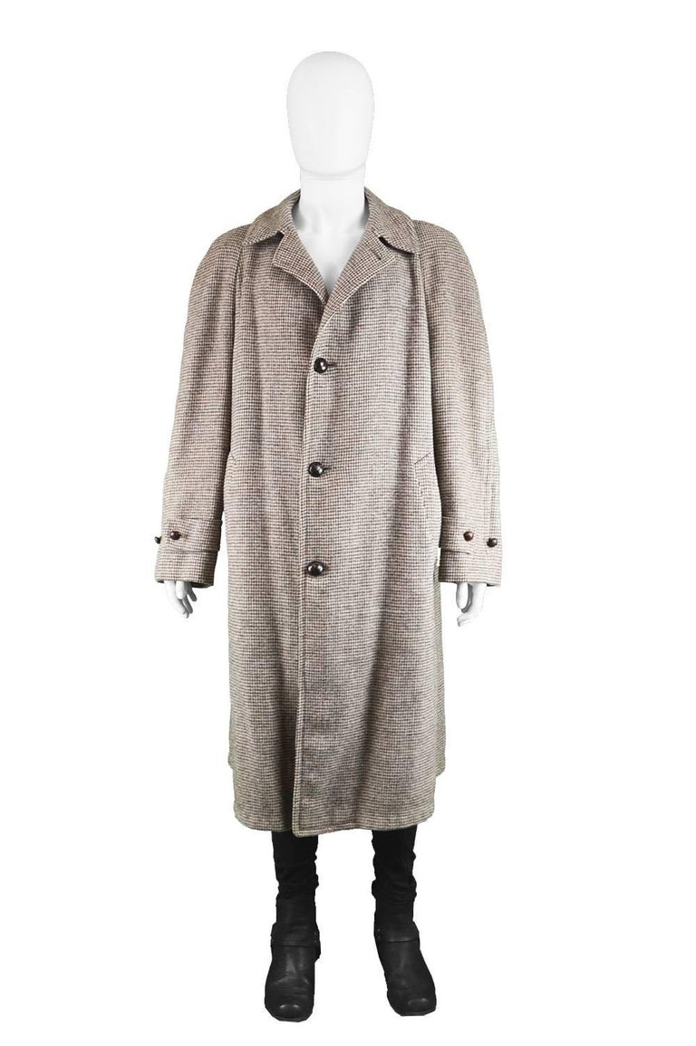 Men's Harris Wool Tweed Tartan Inverness Cape Coat, 1950s at 1stDibs ...