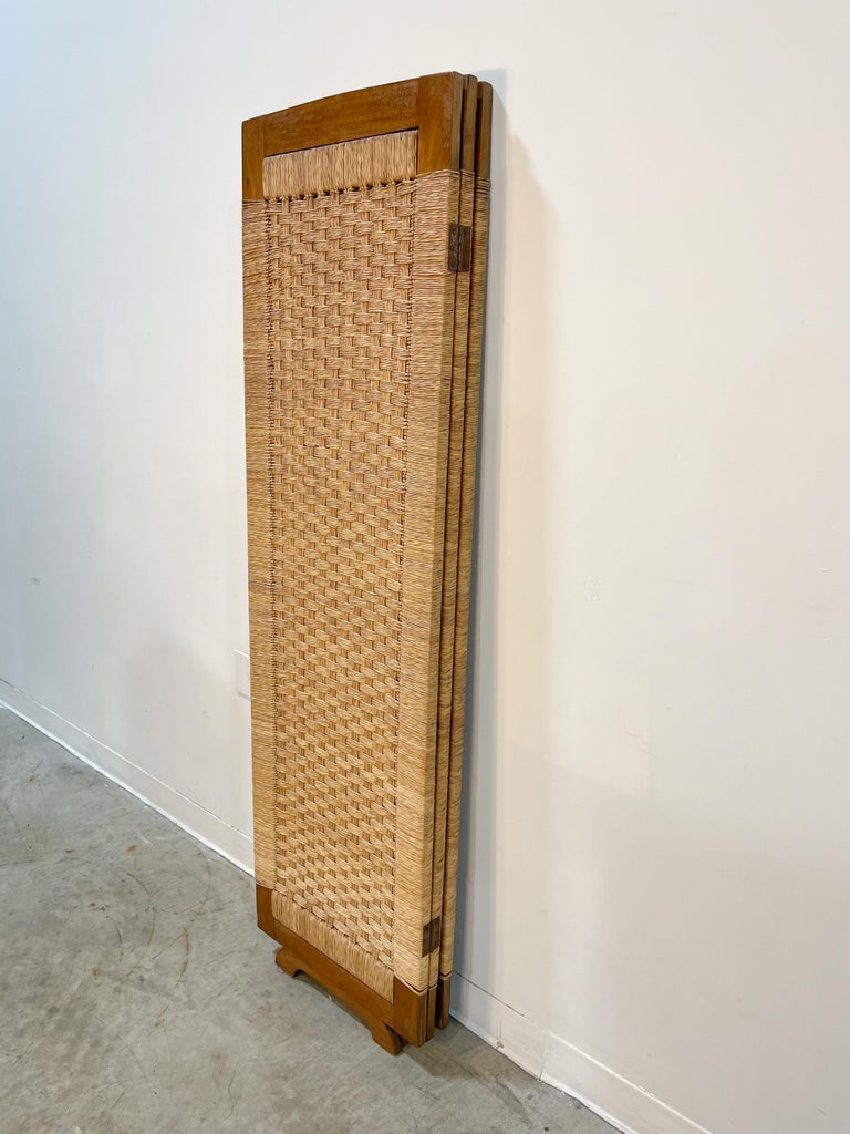 Rare Mexican Mid Century Modern Woven Screen Divider at 1stDibs