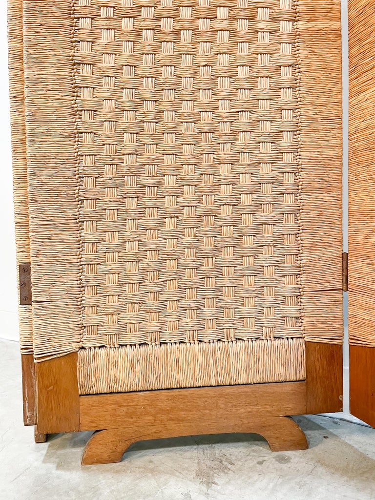 Rare Mexican Mid Century Modern Woven Screen Divider at 1stDibs