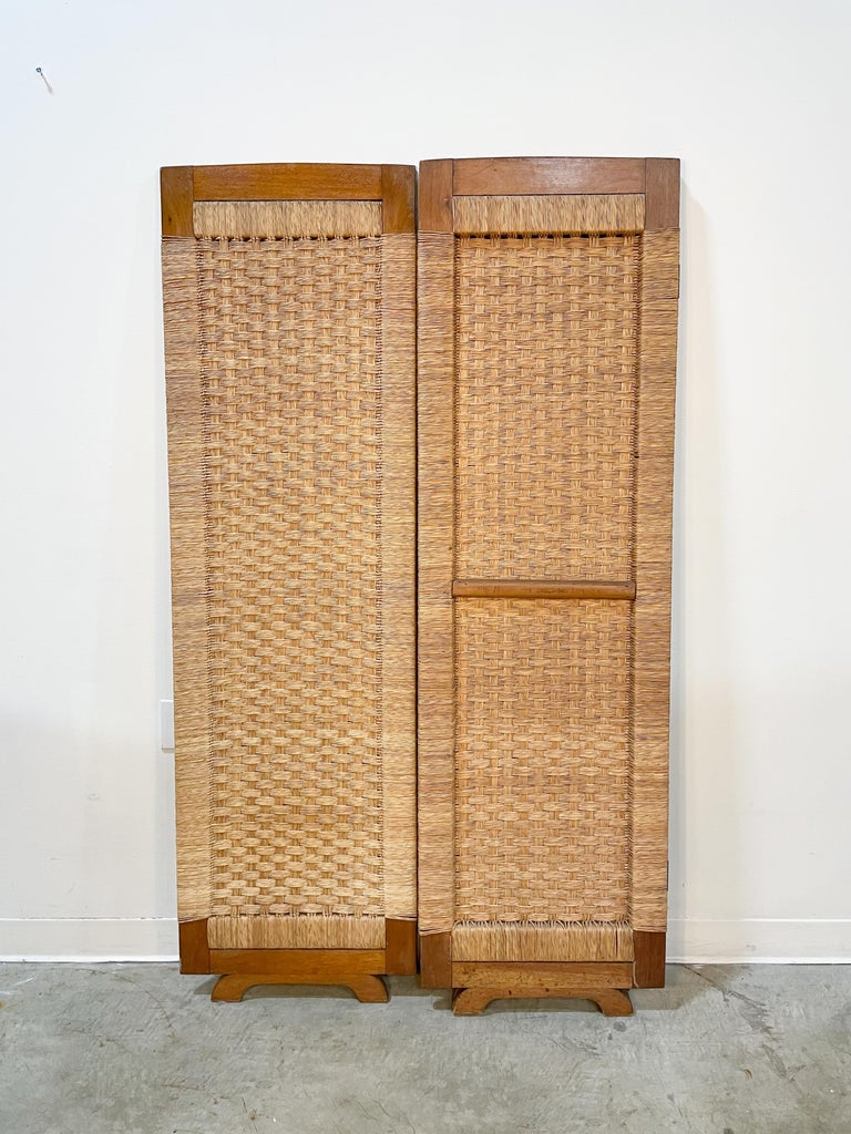 Rare Mexican Mid Century Modern Woven Screen Divider at 1stDibs