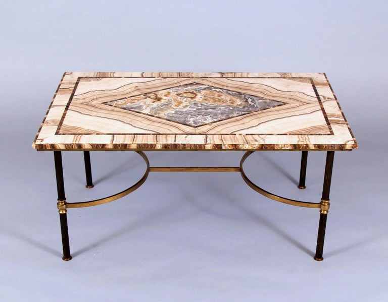 Mid 20th Century Italian Alabaster Marble Coffee Table at 1stDibs