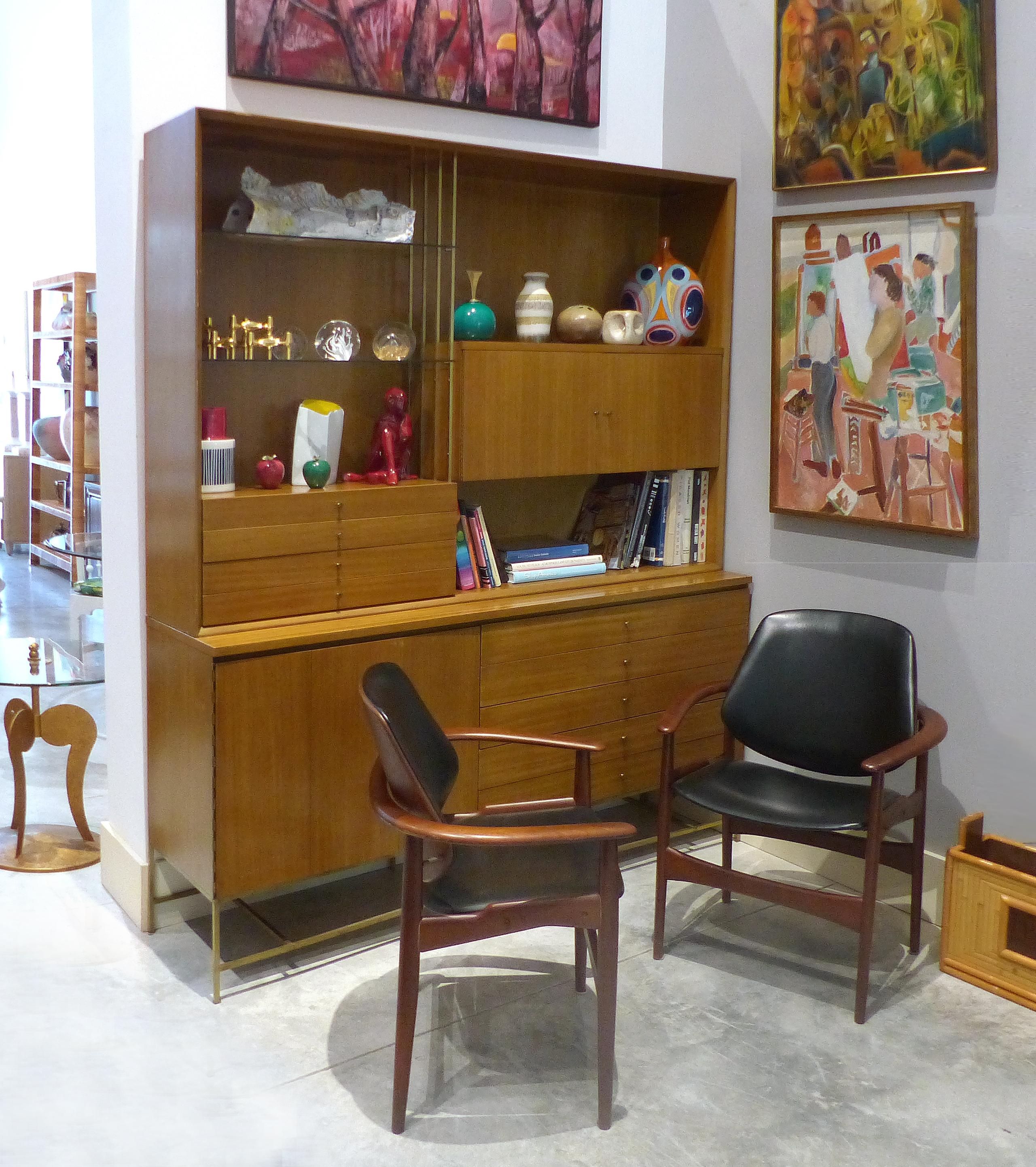 Paul McCobb Calvin Furniture Mid-Century Modern Breakfront, Rare at ...