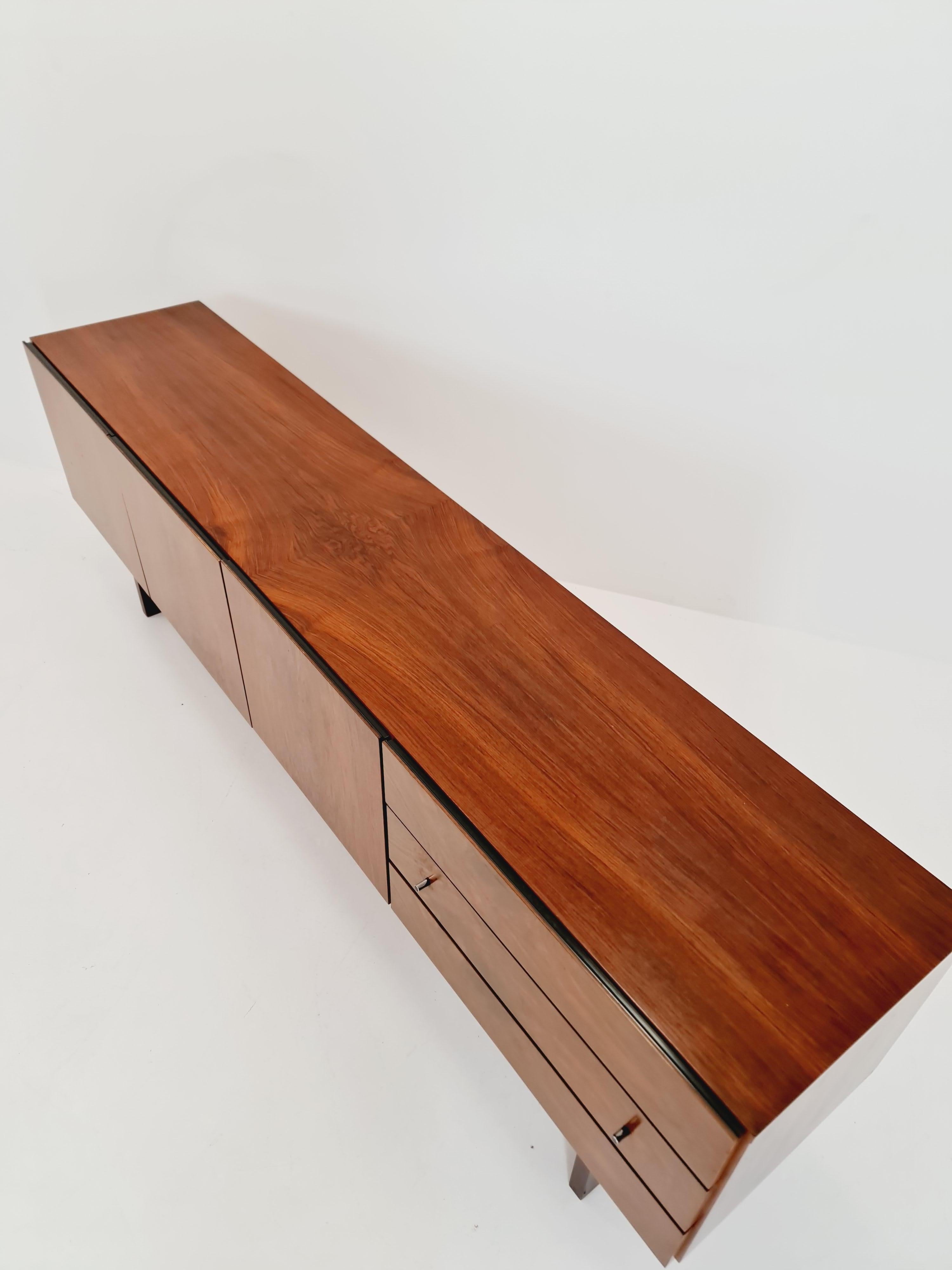 Rare Mid Century Modern German Teak Sideboard, 1960s For Sale at 1stDibs