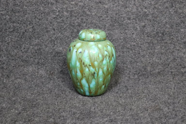 Rare Mid-Century Modern MCM Pottery Vase, Jar with Lid Signed "Beth ...