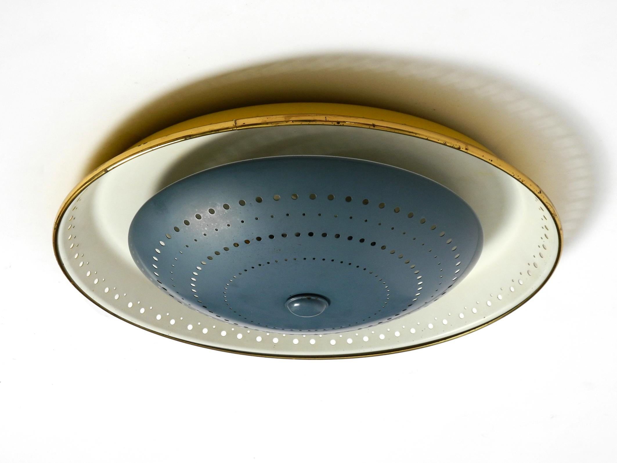 Rare Mid-Century Modern Metal Ceiling or Wall Lamp by Ernest Igl for ...