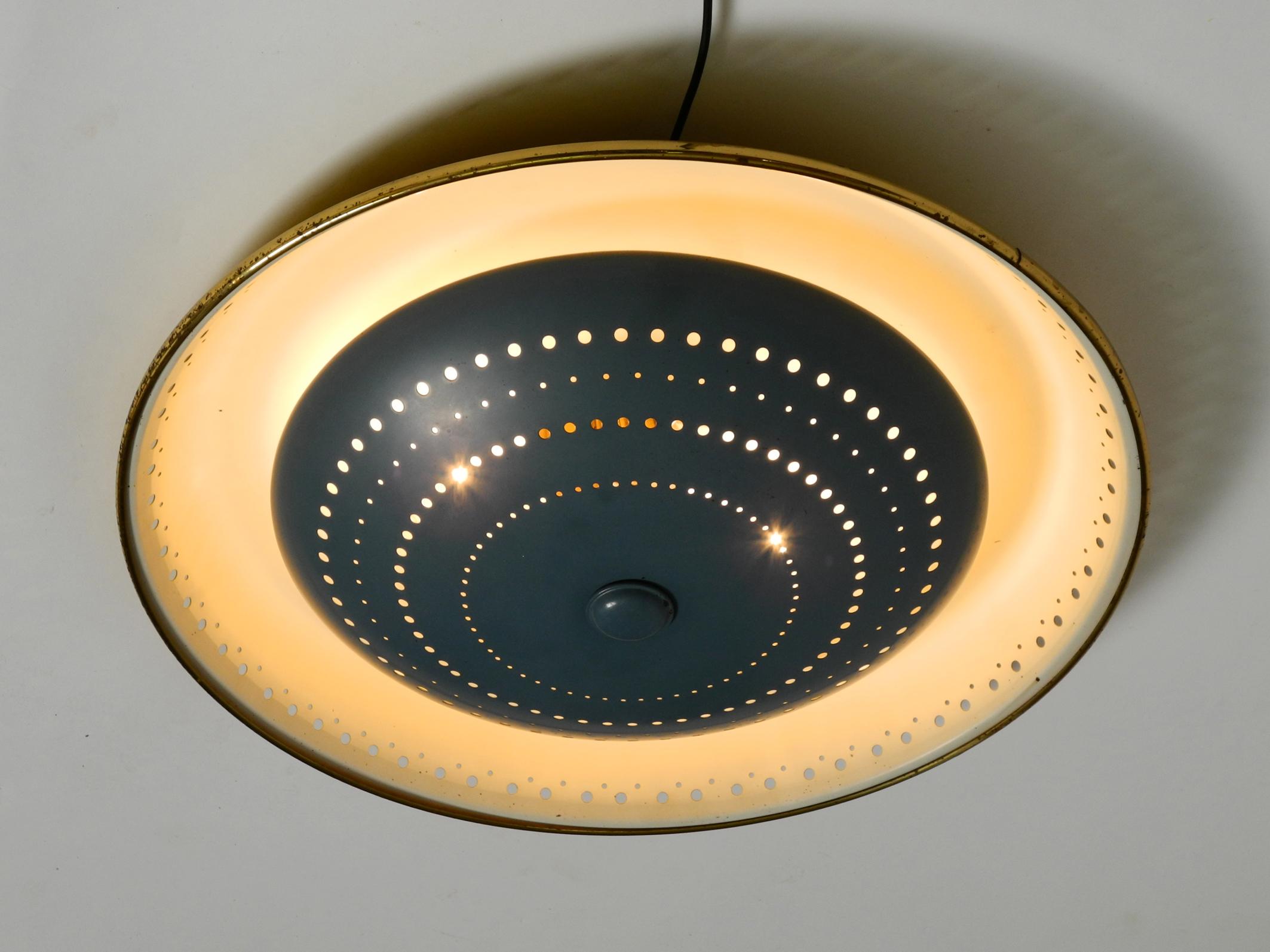 Rare Mid-Century Modern Metal Ceiling or Wall Lamp by Ernest Igl for ...