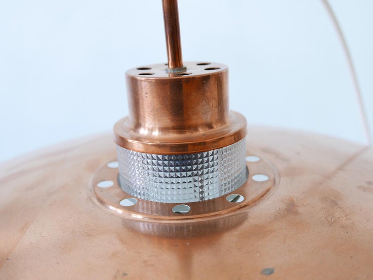 Rare Mid-Century Modern Scandinavian Copper Pendant Lamp or Hanging ...
