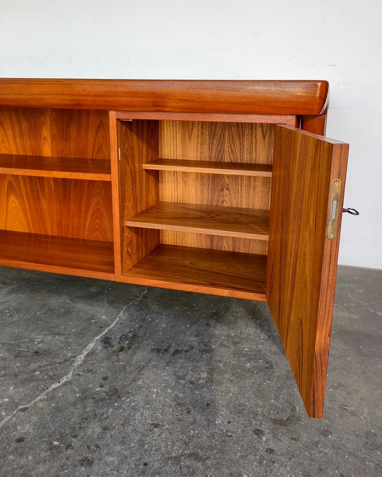 Rare Mid-Century Modern Sculptural Teak Executive Desk by Ib Kofod ...
