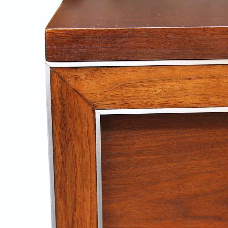 Rare Mid-Century Modern Walnut Push-Button Executive Desk by SLS ...