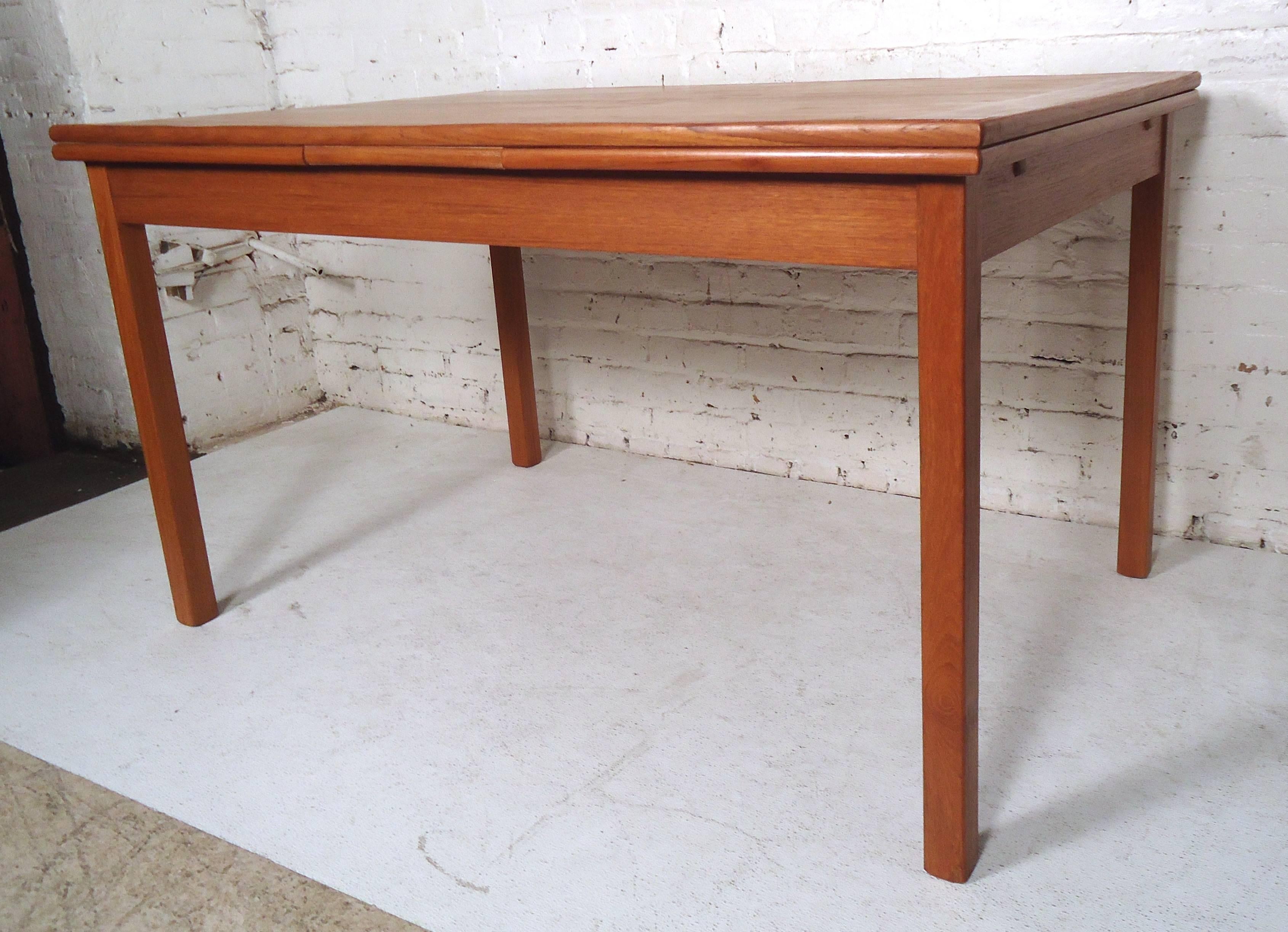 Rare Midcentury Extendable Teak Table For Sale at 1stDibs | mid century ...