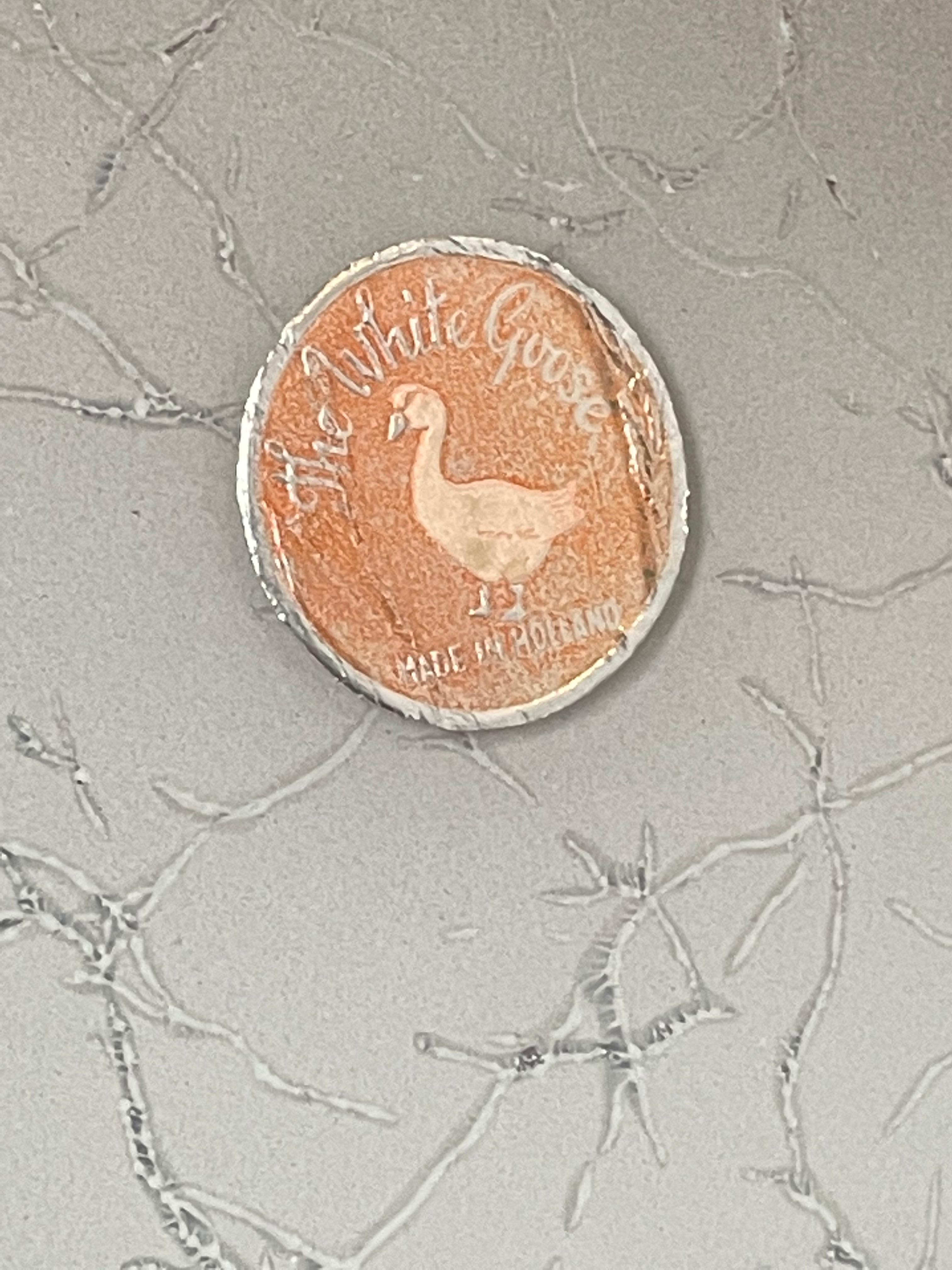 Rare Midcentury Modern Glass Painter's Palette Design Flush Mount by ...