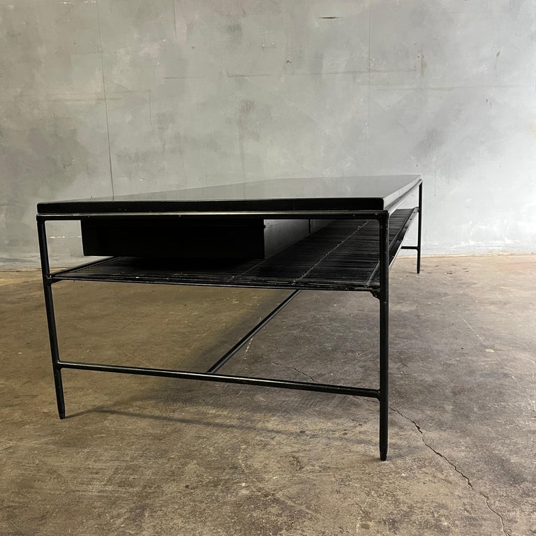 Rare Midcentury Paul McCobb #1584 Coffee Table Bench All Black For Sale ...