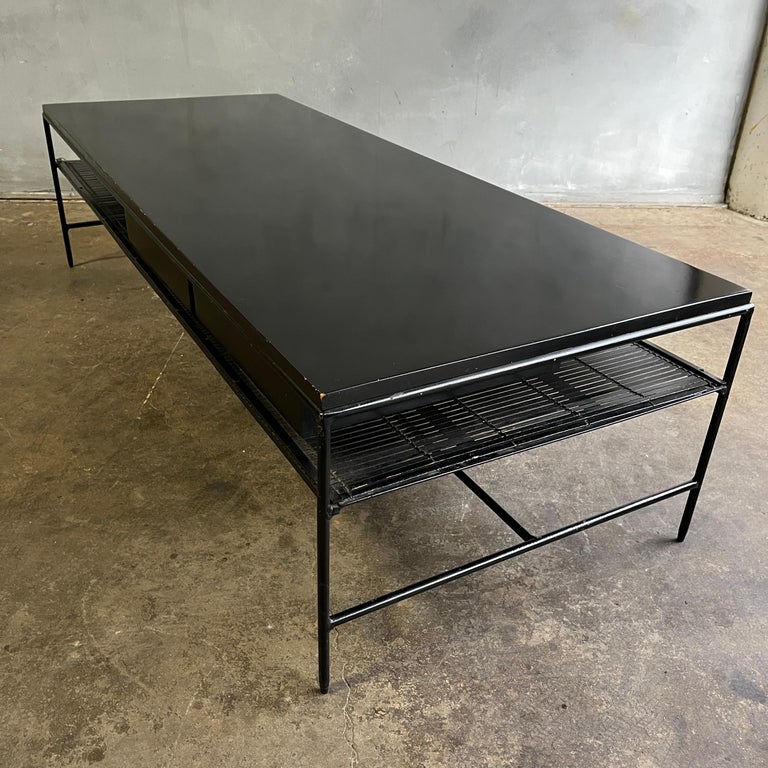 Rare Midcentury Paul McCobb #1584 Coffee Table Bench All Black For Sale ...