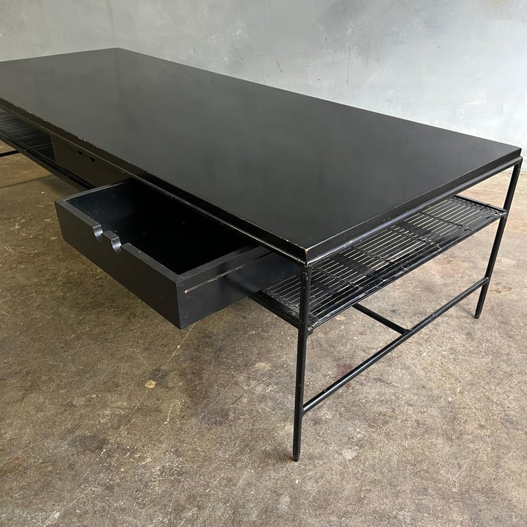 Rare Midcentury Paul McCobb #1584 Coffee Table Bench All Black For Sale ...