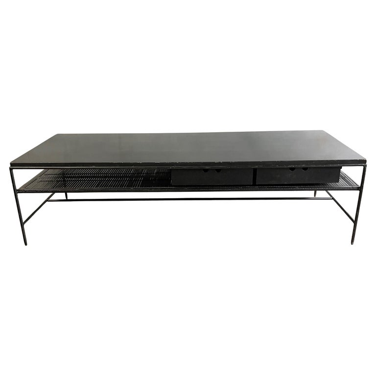 Rare Midcentury Paul McCobb #1584 Coffee Table Bench All Black For Sale ...