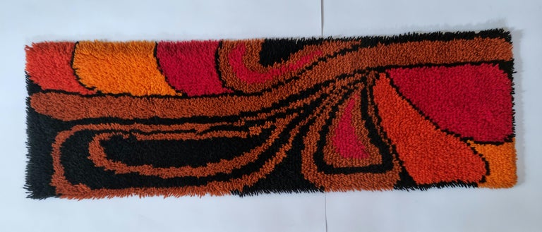 Rare Midcentury Wall Tapestry, Denmark, 1970s at 1stDibs
