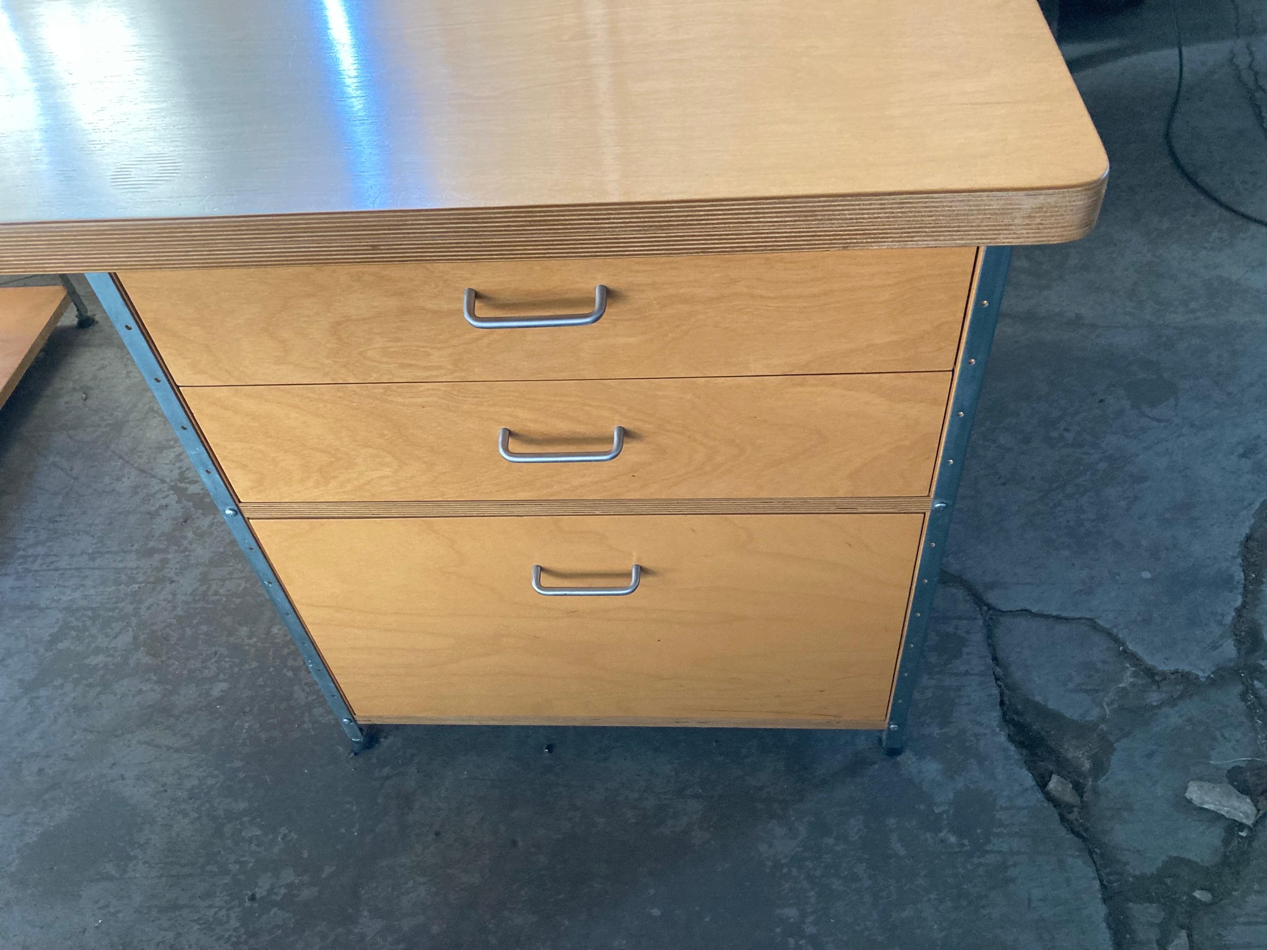 Rare Modernica Eames Case Study Executive Partner's Desk For Sale at ...