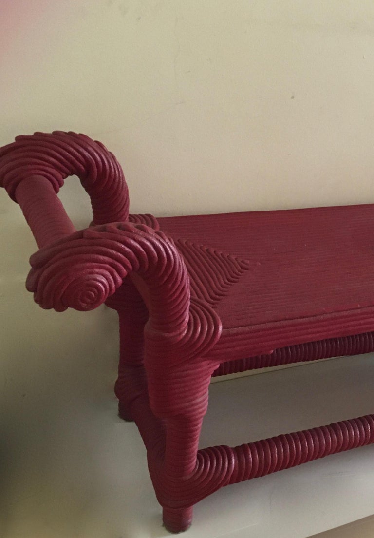 Rare "Moissu" Bench by Christian Astuguevieille, France, 1995 at 1stDibs