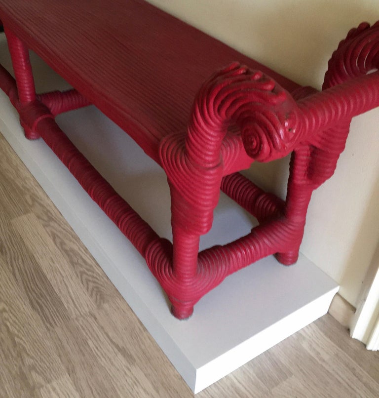 Rare "Moissu" Bench by Christian Astuguevieille, France, 1995 at 1stDibs