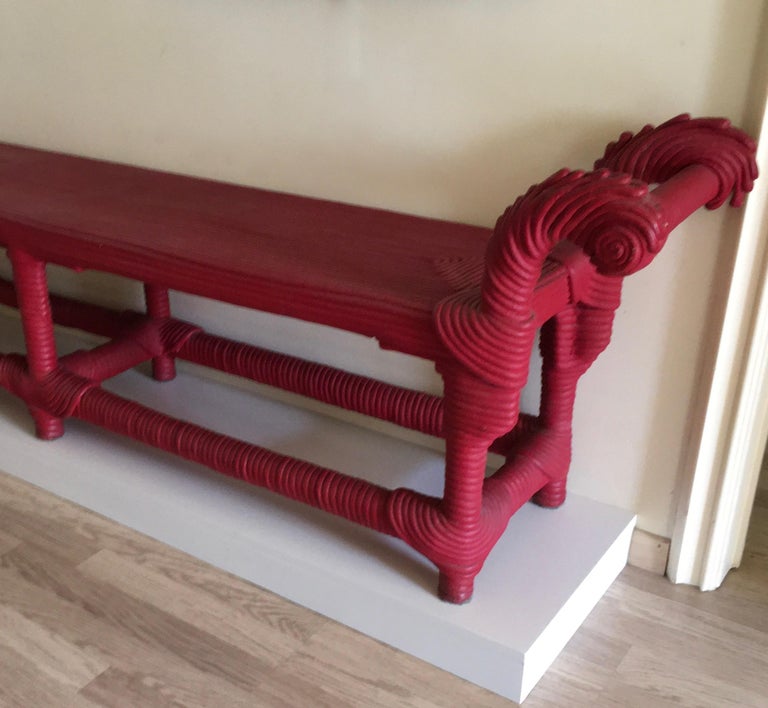 Rare "Moissu" Bench by Christian Astuguevieille, France, 1995 at 1stDibs