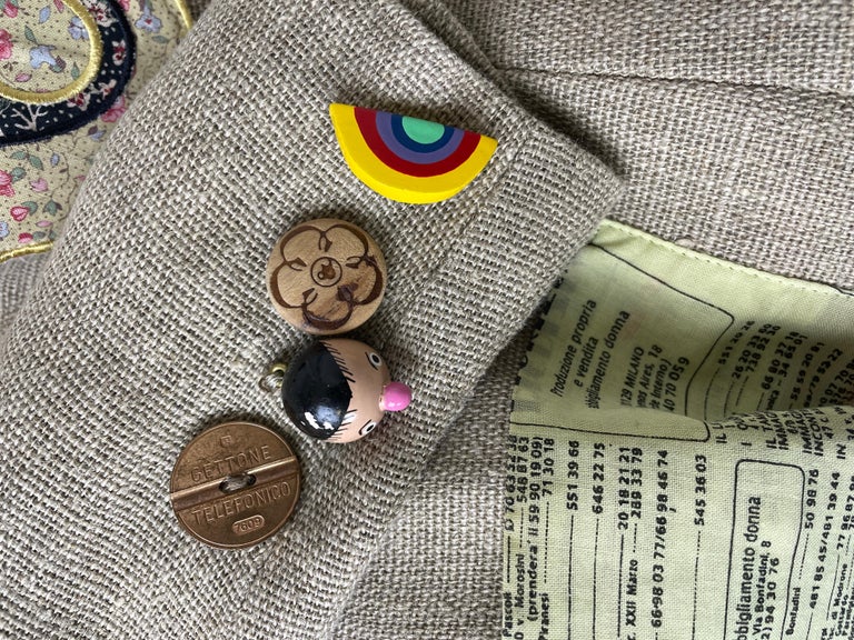 Rare Moschino Cheap and Chic "Patch" Jacket For Sale at 1stDibs