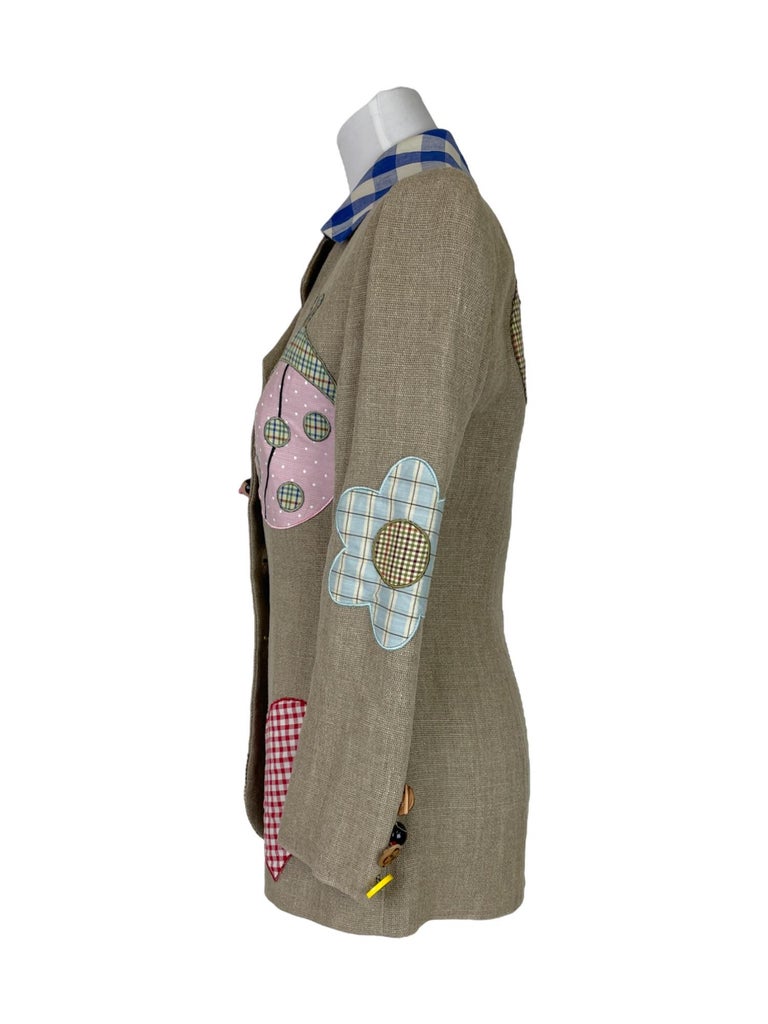 Rare Moschino Cheap and Chic "Patch" Jacket For Sale at 1stDibs