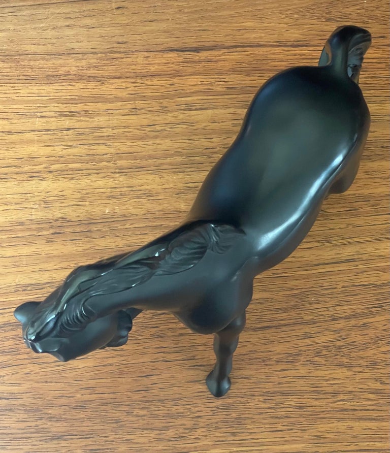 Rare Motif Cheval Mistral Noir Horse / Stallion Sculpture by Lalique of ...