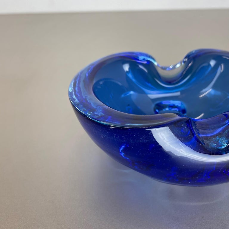 Rare Murano Glass "Light Blue" Bowl Element Shell Ashtray Murano, Italy ...